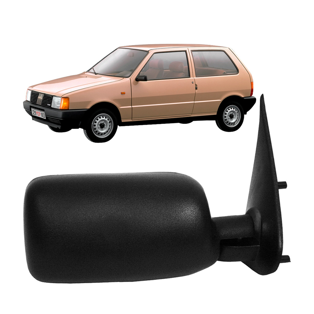 Retrovisor Externo Uno Elba Mille Premio 85/90 S/ Controle Ld 2p | Shopee Brasil