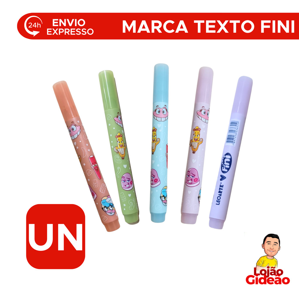 Marca Texto Com Aroma Bala Fini Creirinho da Bala Fini Oficial | Shopee ...