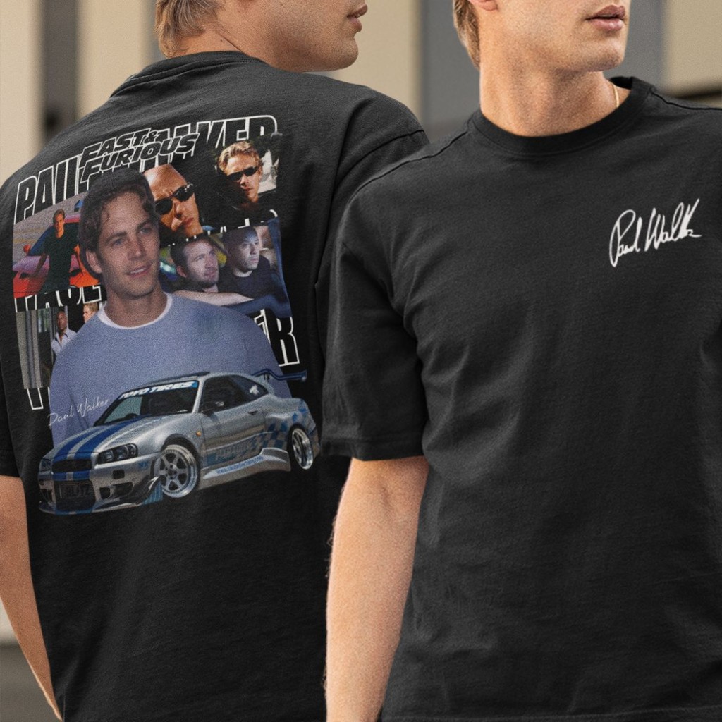 Camiseta Hoemenagem Fãs Brian Carro Skyline Velozes Fast Filme Furious ...