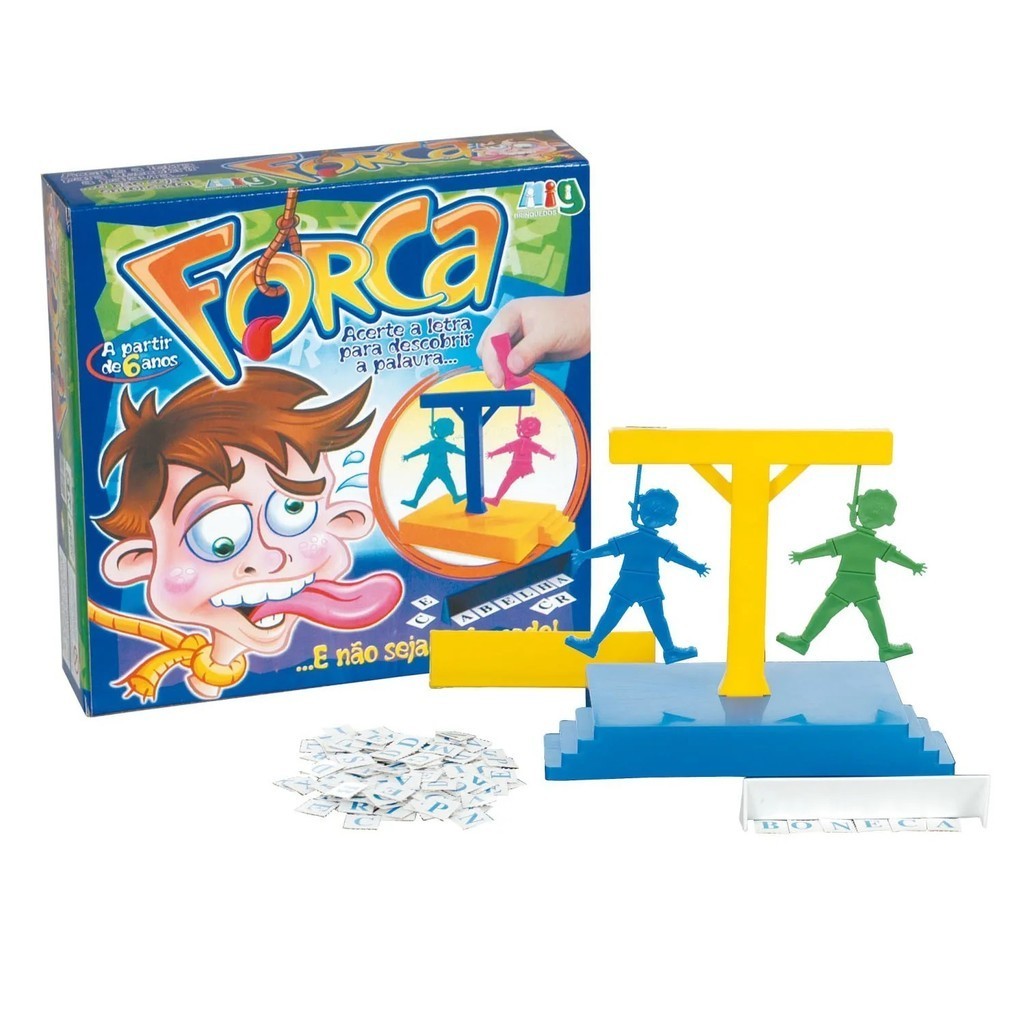 Jogo Da Forca Classico Bonecos Montáveis Brinquedo Divertido | Shopee ...