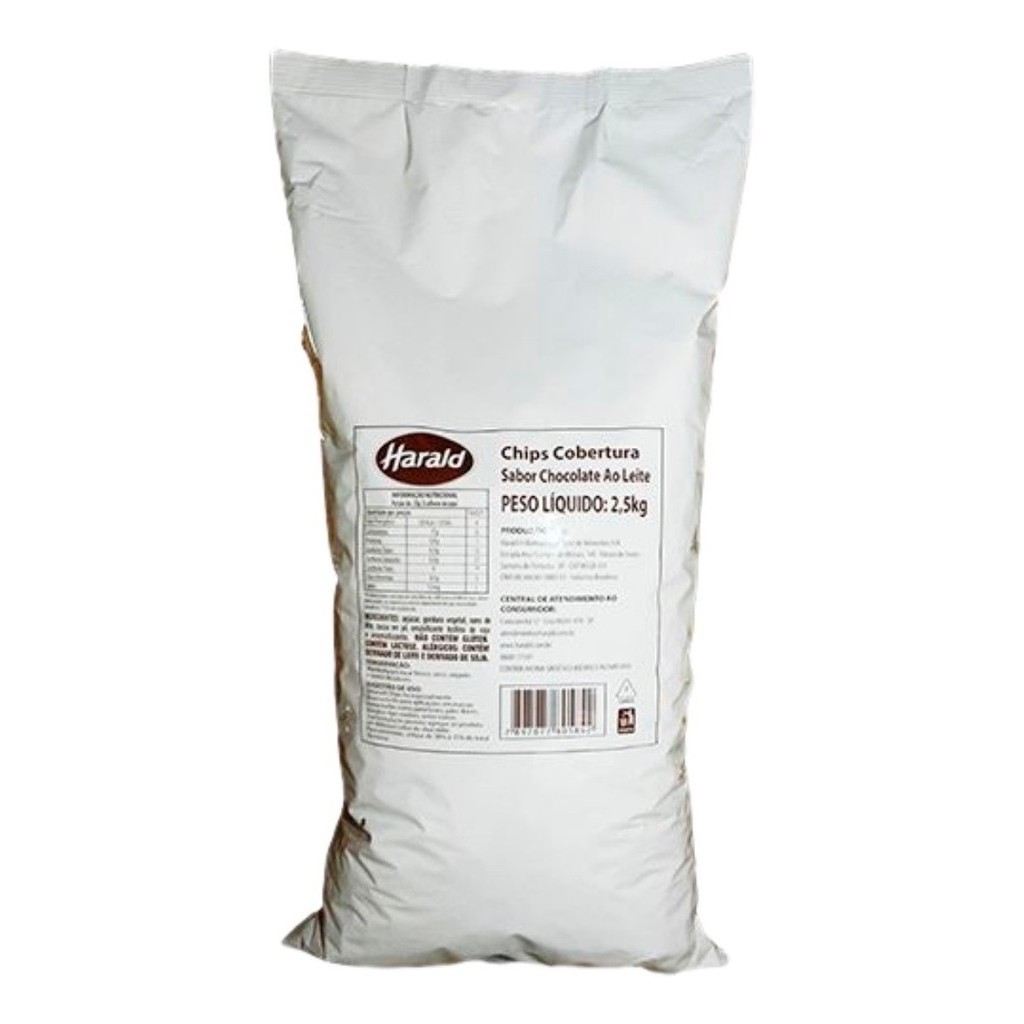Chocolate Chipshow Gotas Forneáveis Ao Leite 2,5kg Harald | Shopee Brasil