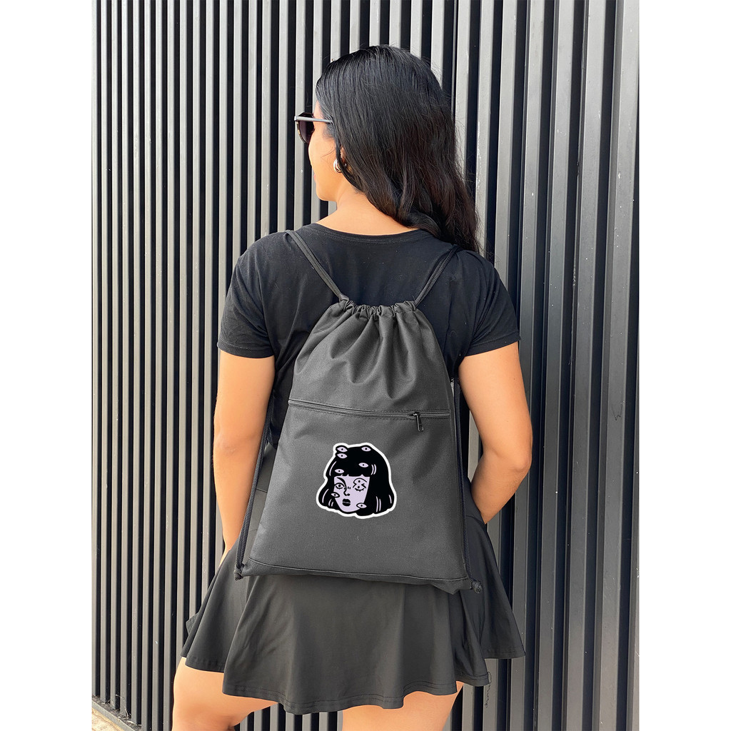 Mochila Saco Corda ANIME GIRL Academia Esportiva Gym Bag Fitness ...