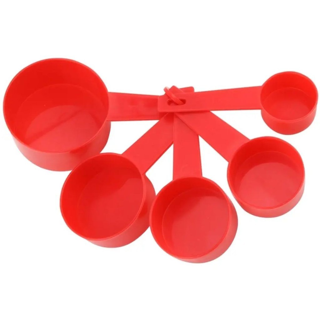 Conjunto 5 Colheres De Medida Preparo de Alimentos 30,60,80,125 e 250ml ...