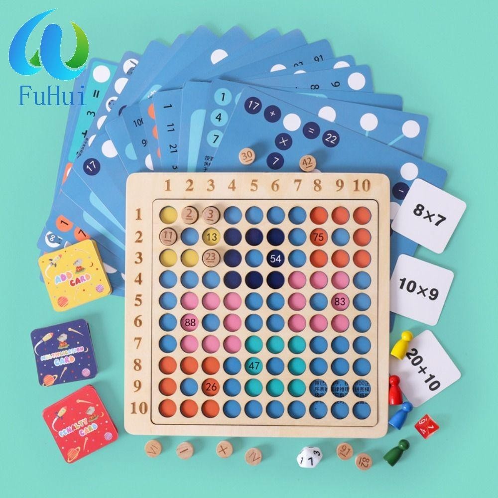 FUHUI Jogo De Tabuleiro De Multiplicação , Cartões Matemática ...