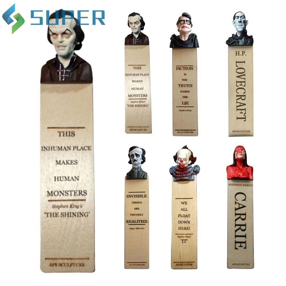 SUPER 3D Horror Bookmarks Student Creative Book Page Marker Leitura ...