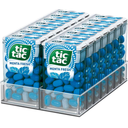 Pastilhas sabor menta fresh caixa com 14 unidades de 14,5g - Tic Tac | Shopee Brasil