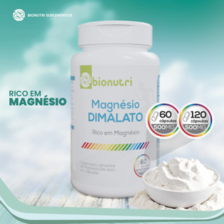 Magnésio Dimalato 60 Cápsulas 500mg bionutri | Shopee Brasil