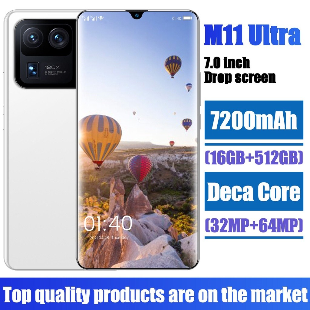 M11 Ultra 5G versão Global Smartphone câmera frontal 32MP + câmera ...