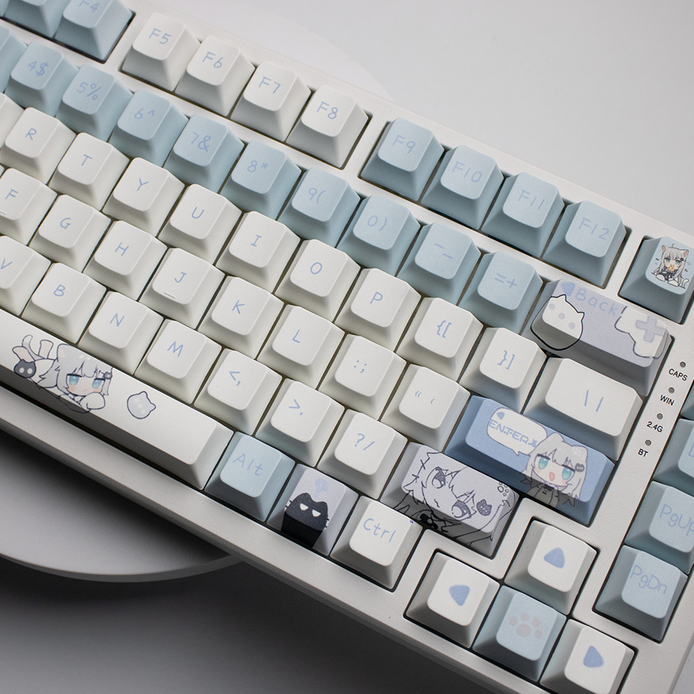FuRyu Nachoneko Keycap 108 + Teclas Cherry Profile PBT Sublimação De ...