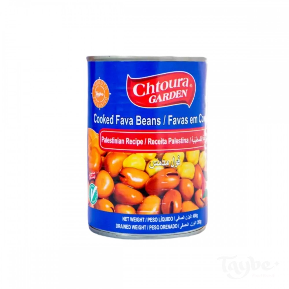 Fava Cozida Importada Receita Palestina 400g Chtoura Garden | Shopee Brasil