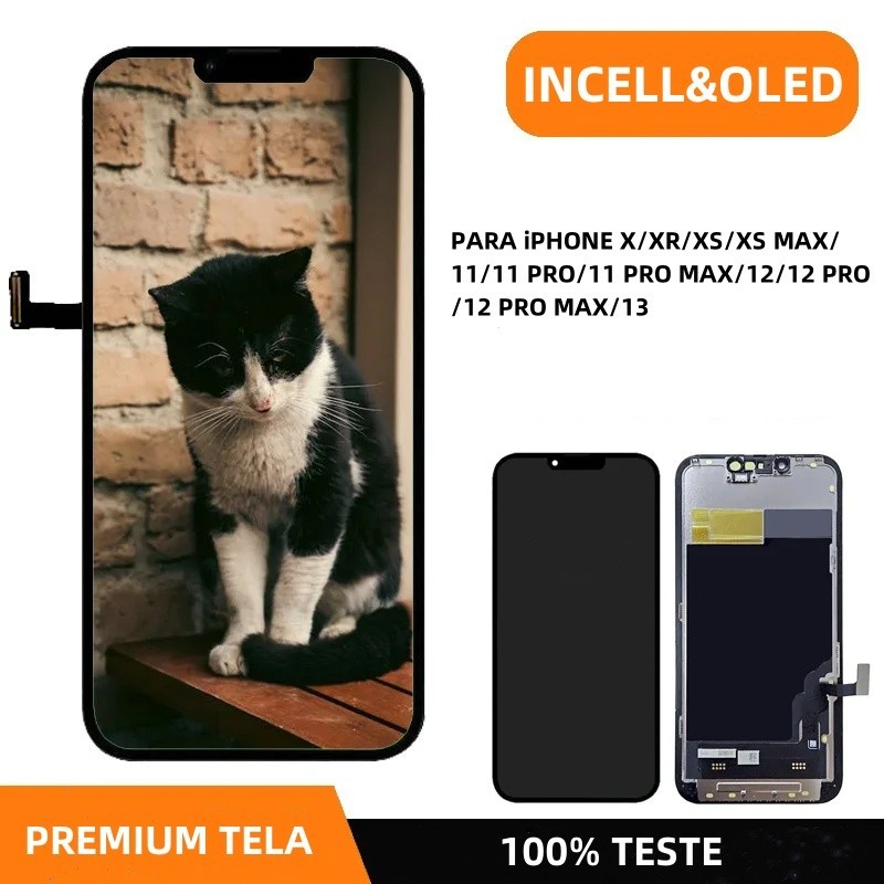 Super Oled&Incell Display Para iPhone X Xs Xr Xsmax 11 12 13 Pro Max Frontal Tela Nova Lcd - Faz ...
