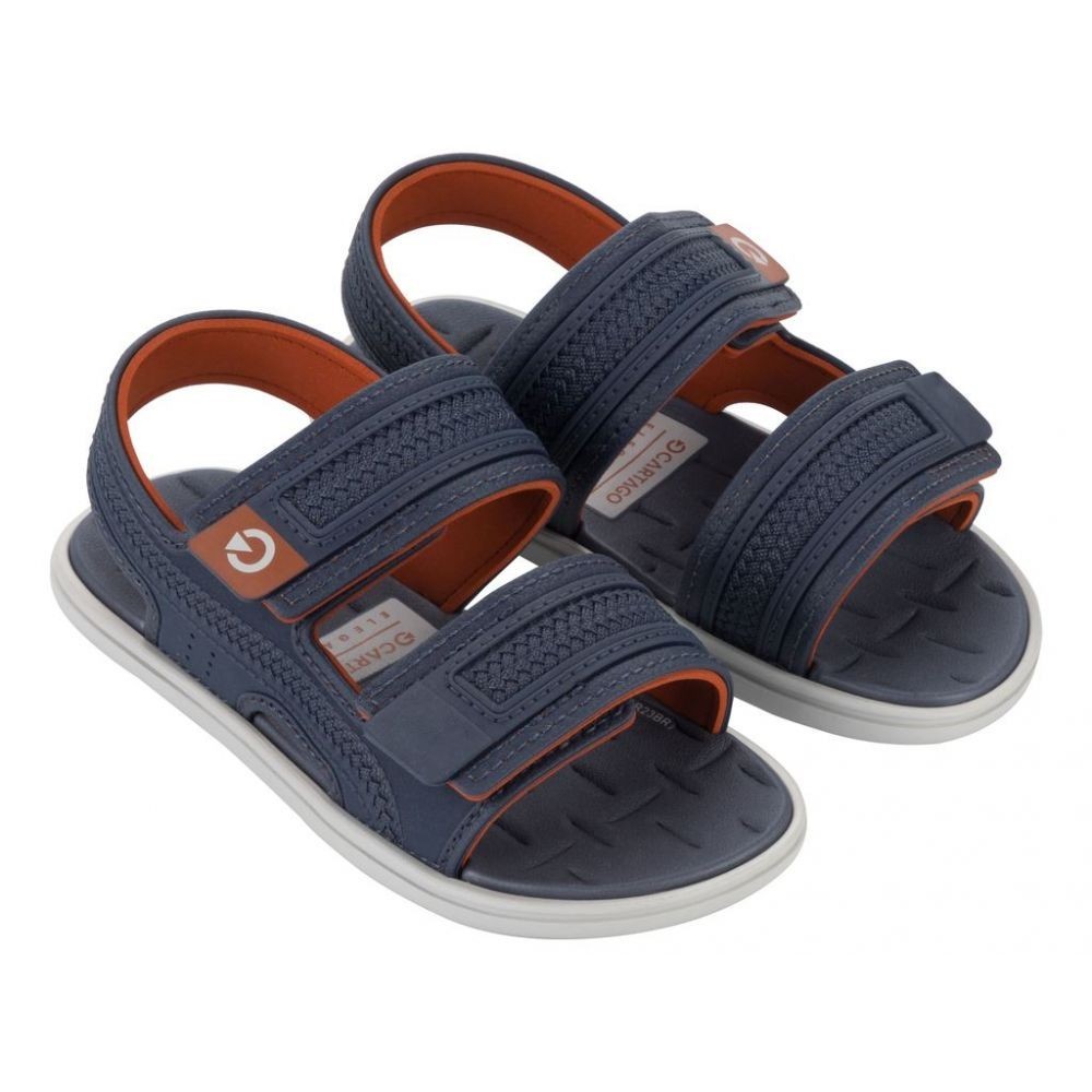 Sandalia Cartago Malta V 2024 Papete Infantil Marrom Preto Azul Cartago ...