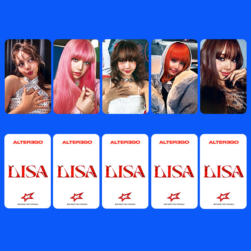 2-16pcs BP BLACKPINK LISA SOLO 2 ALTER EGO Lomo Cartões ROCKSTAR Japão ...