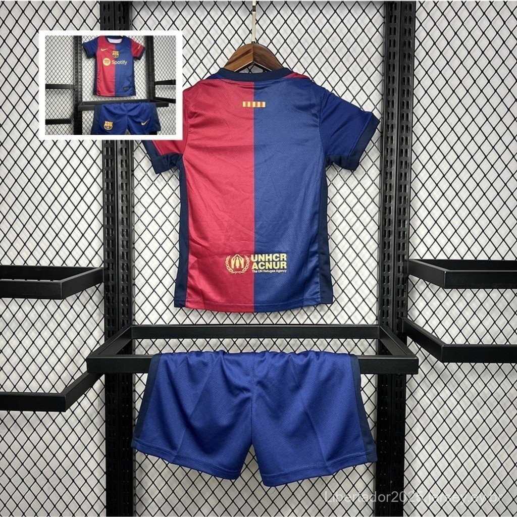 23-24 Kit de Futebol Infantil FCB Barcelona LEWANDOWSKI BGVF | Shopee ...
