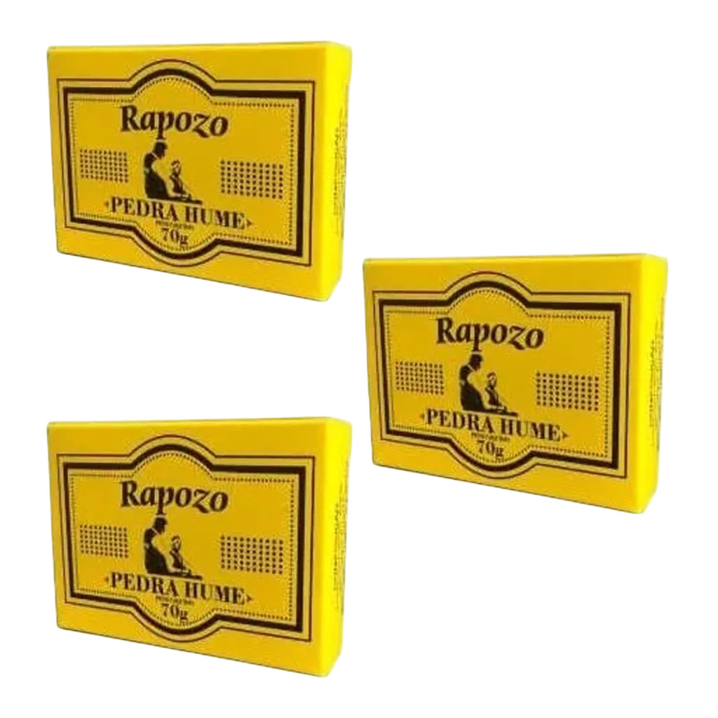 Kit 3x Rapozo Pedra Hume Tablete 70g | Shopee Brasil
