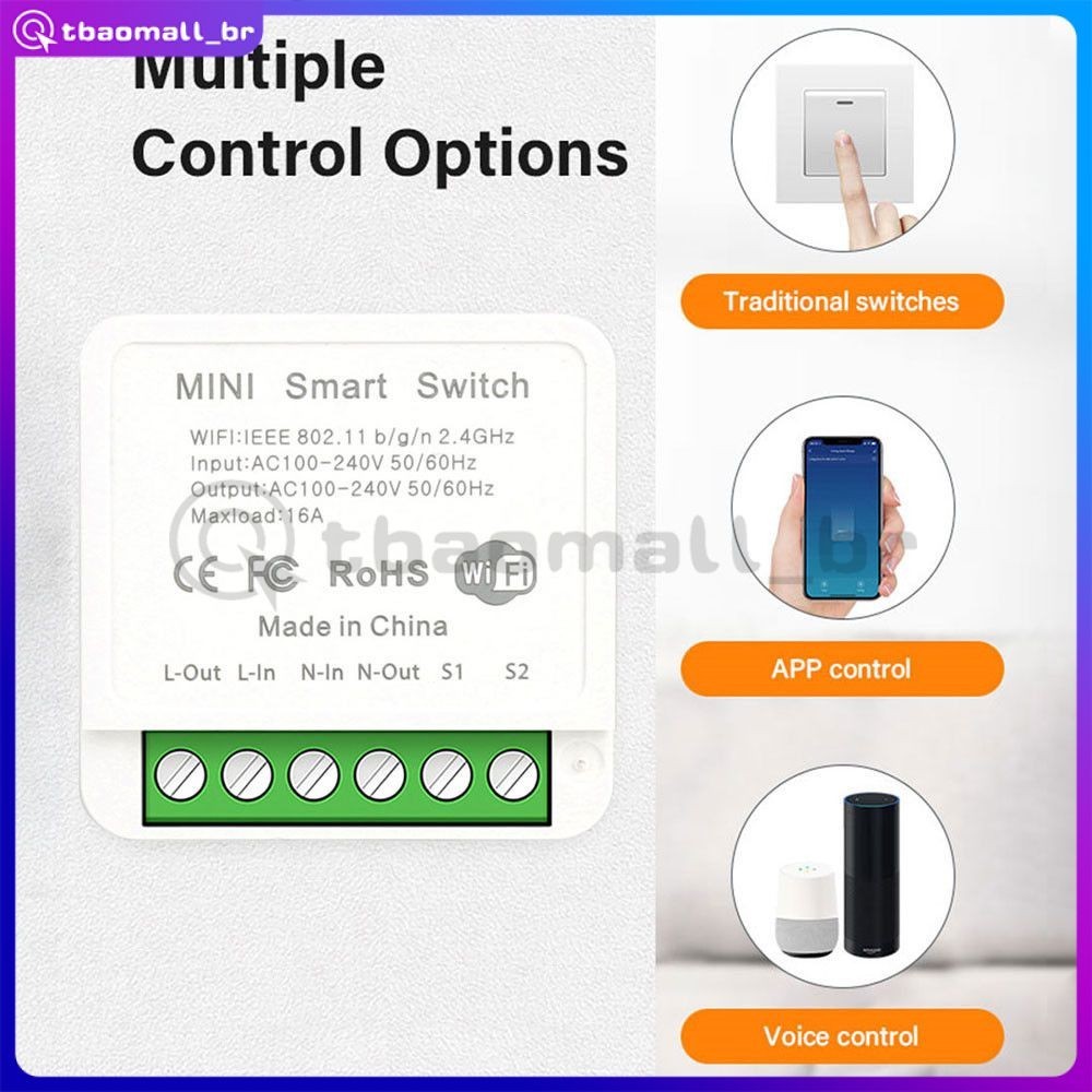 Tuya Wifi Smart Power Switch Voice Mobile App Control também pode ...
