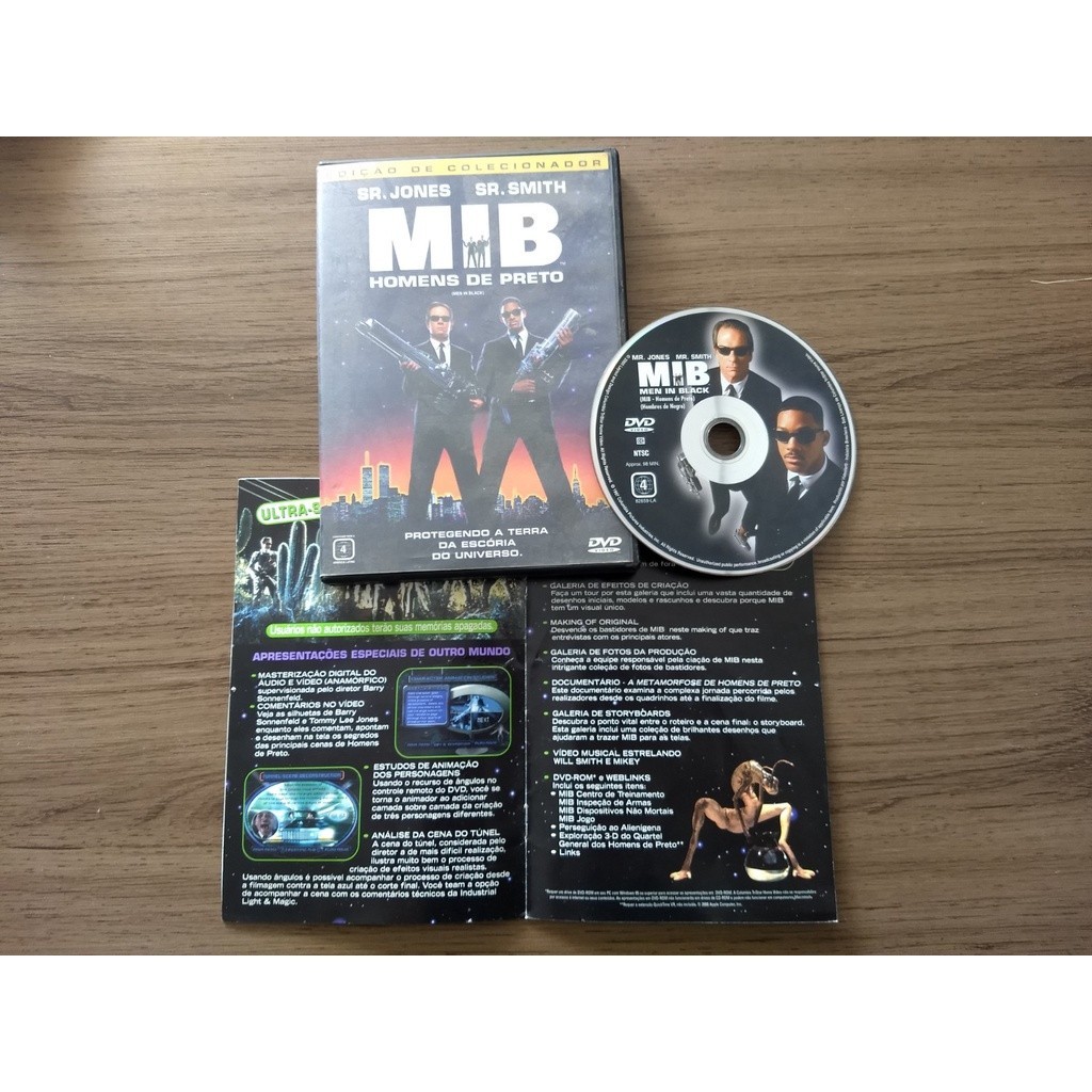 DVD MIB HOMENS DE PRETO - ORIGINAL | Shopee Brasil