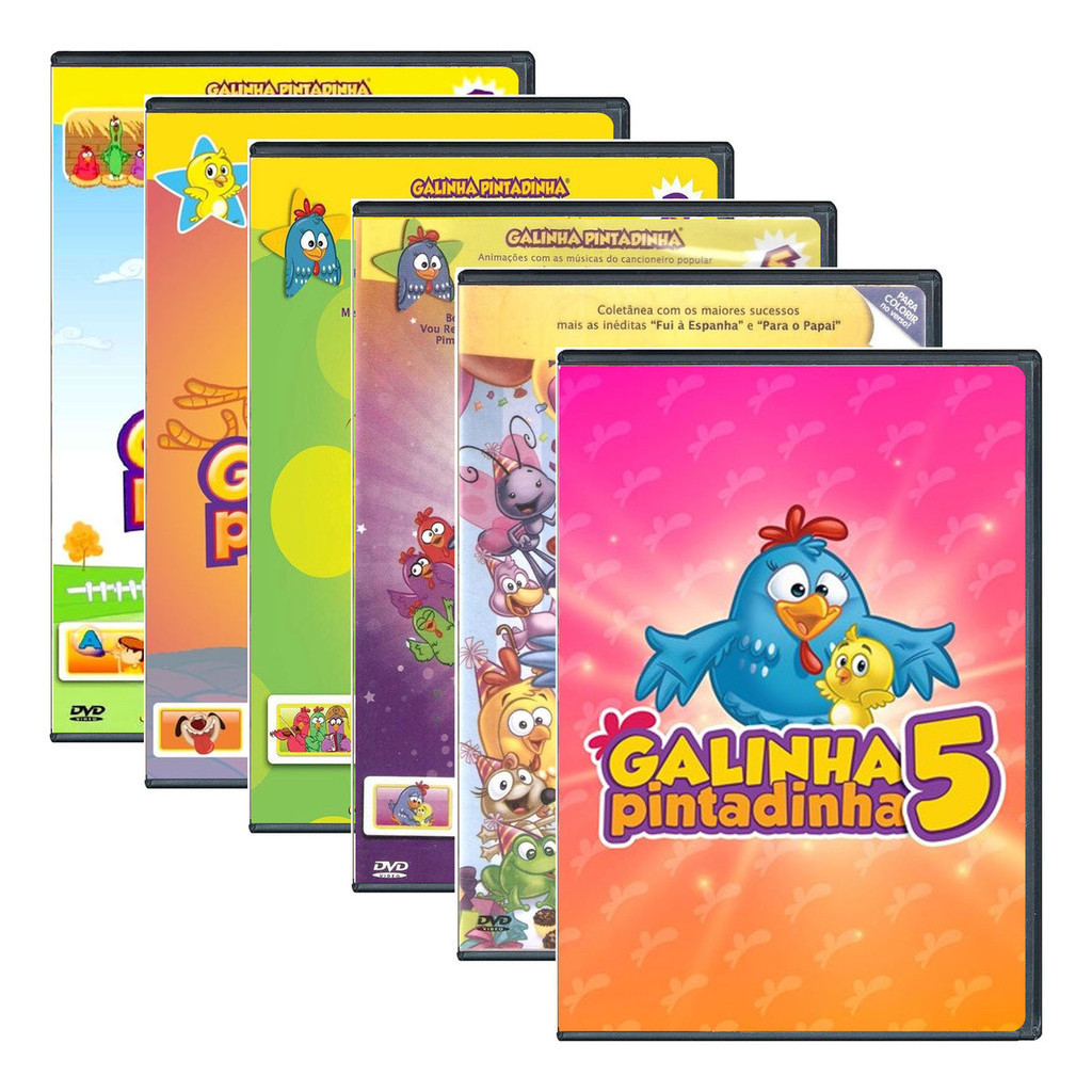 Dvd Galinha Pintadinha Coleção Completa - 6 Dvd | Shopee Brasil