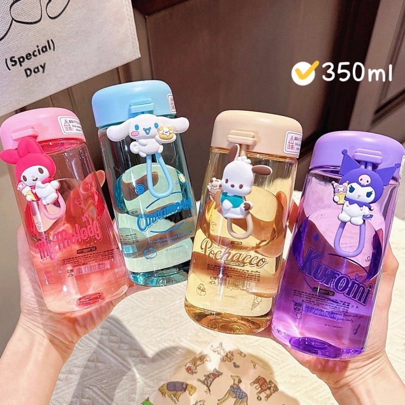 [Haroro] Copo De Água Cinnamoroll 350ml Plástico Sanrio Hellokitty ...