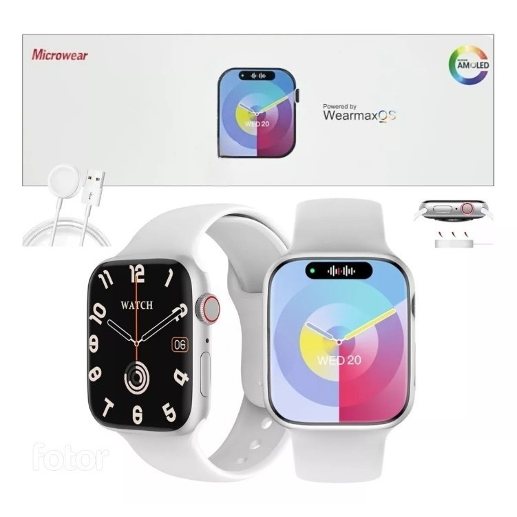 Relógio Smartwatch W99+ Plus Serie 9 Amoled Chat GPT 45mm Ilha Dinamica ...