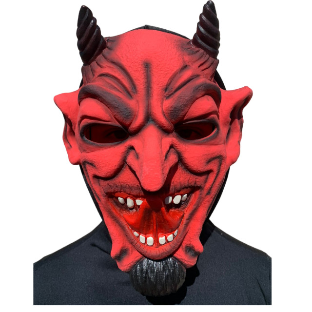 Máscara Halloween Terror Diabo Lucifer Carnaval Fantasia Teatro ...