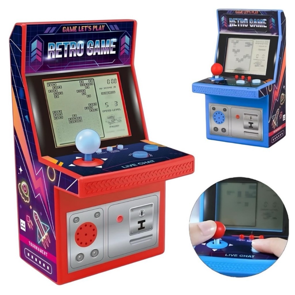 Jogo Mini Game Fliperama Retro Tetris Clássico Árcade | Shopee Brasil