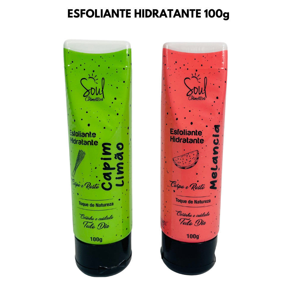 Kit 6 Hidratante Esfoliante Toque da Natureza Soul Cosméticos 100g ...