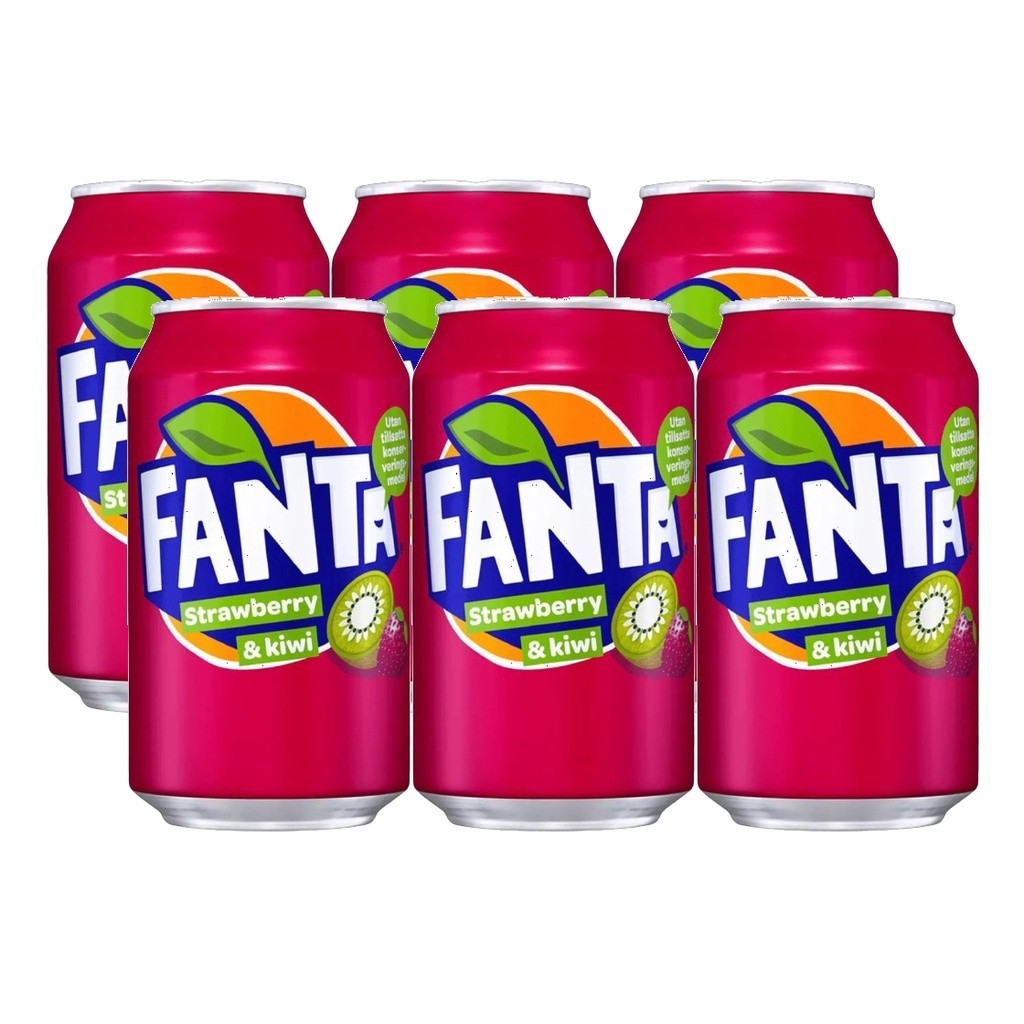 Kit c/ 6 Fanta Strawberry e Kiwi Refri Importado 330ml | Shopee Brasil