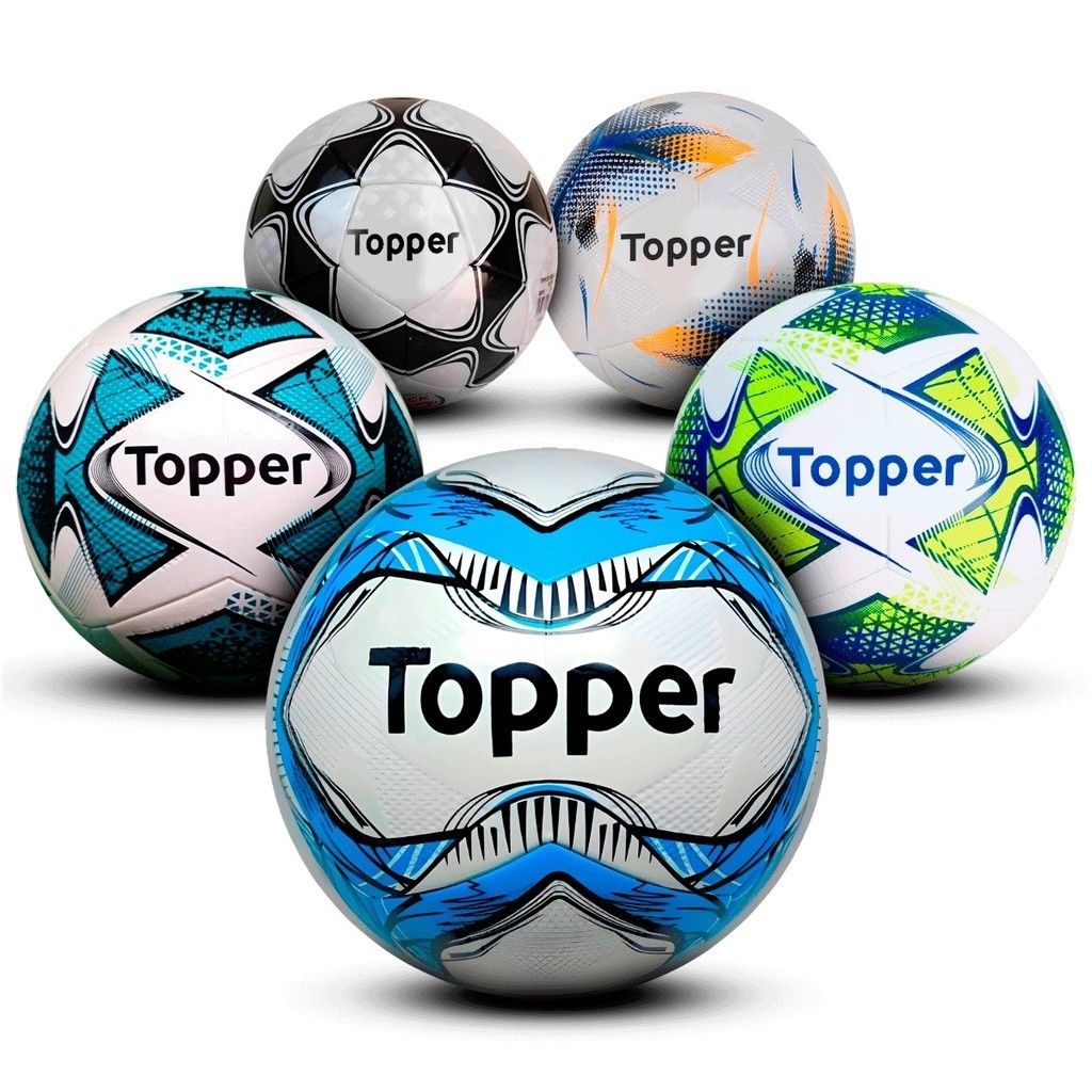 Bola de Futebol Topper Campo Futsal Society Oficial | Shopee Brasil