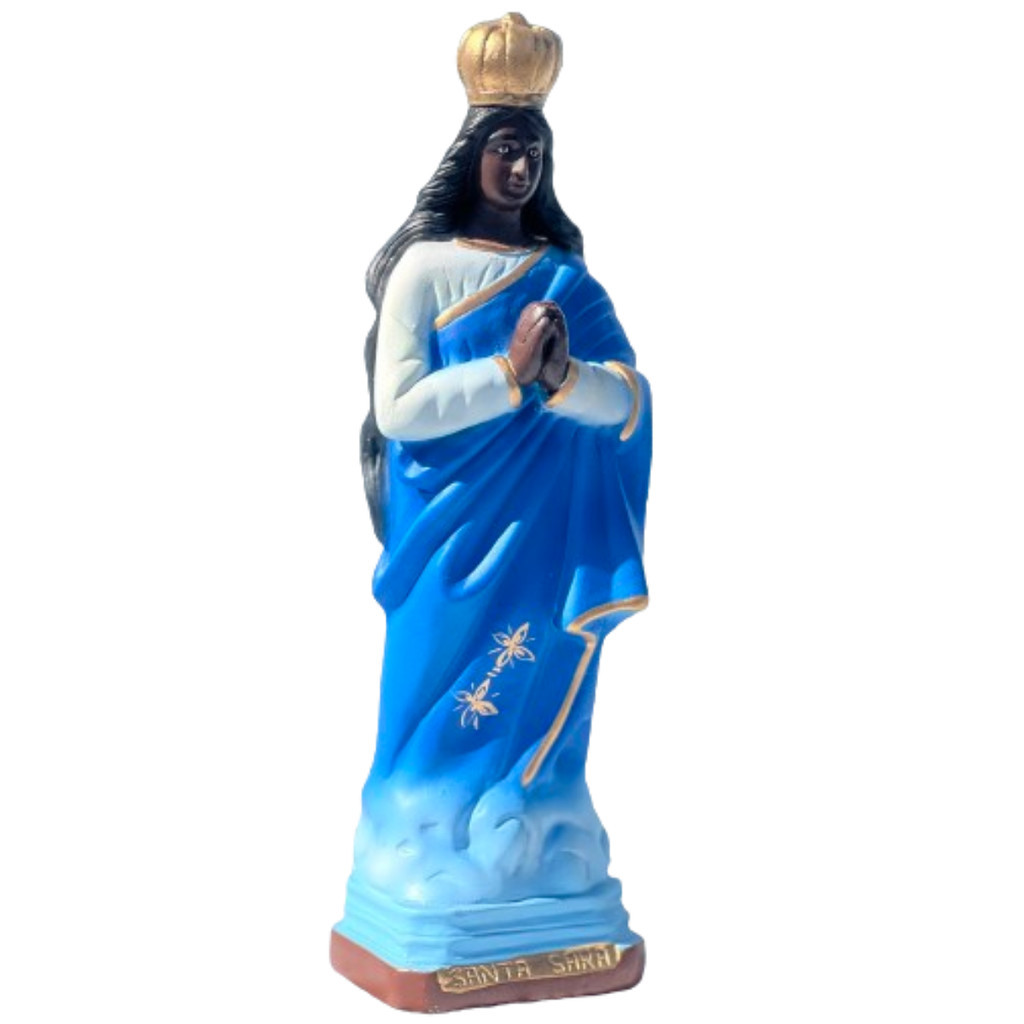 Imagem Estatua Santa Sara Kali 24 cm Rainha do Povo Cigano | Shopee Brasil