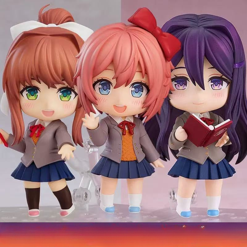 Clube De Literatura Doki ! Figura De Ação Sayori Monika Yuri Nendoroid ...