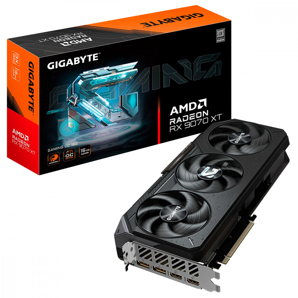 Placa de Video Gigabyte Radeon RX 9070 XT Gaming OC 16GB GDDR6 256 Bit ...