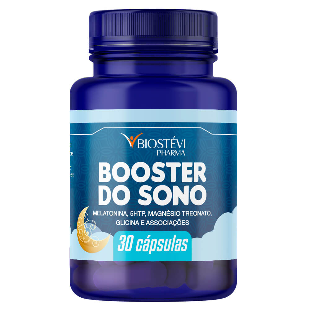 Booster Do Sono Biostévi | Melatonina + 5htp + Magnésio Treonato – 30 ...