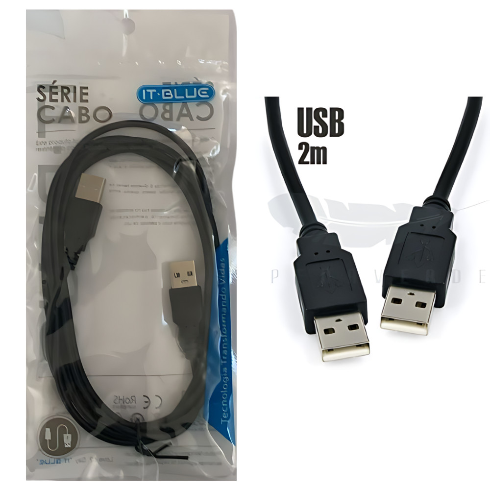Cabos Usb 2.0 Macho X Macho 2 Metros Usb Cabo Usb Usb Duplo Cabo Usb ...