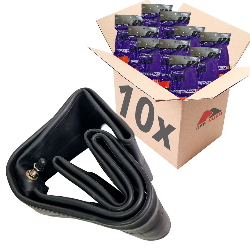 Kit 10 Câmaras Aro 19 Speedmax 90/90-19 100/80-19 p/ Bros 125/150/160, XRE190, Crosser ...