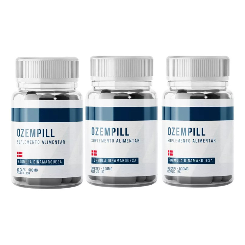 Ozempill 3 potes 180 caps - original | Shopee Brasil