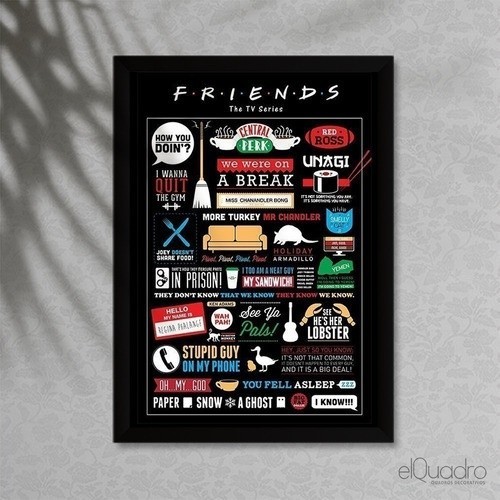 Quadro Friends Serie Tv Com Moldura | Shopee Brasil