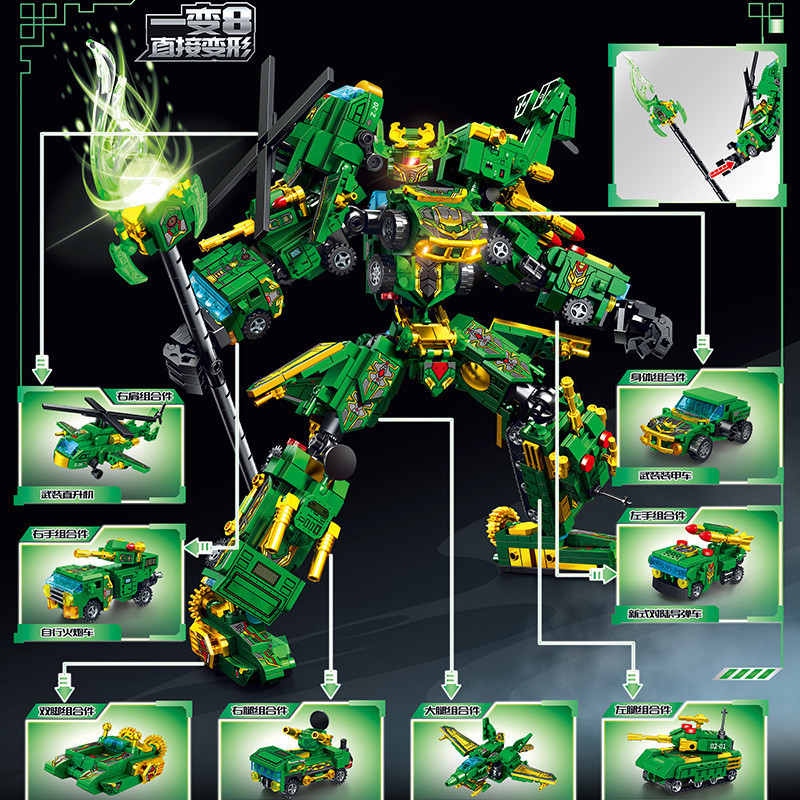 Conjunto De Blocos De Construção De Robôs Creative Mecha Robô ...