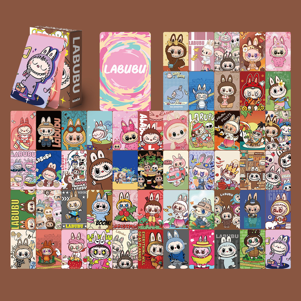 Adorável Conjunto De Cartas Colecionáveis Labubu Shimmer | 55 Cartões ...