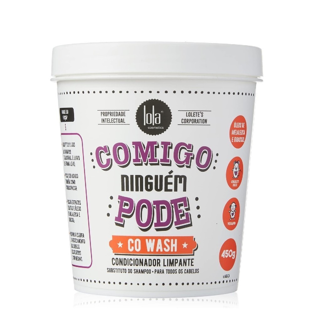 Lola Comigo Ninguém Pode Cowah Condicionador Limpante 450g | Shopee Brasil