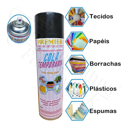 COLA EM SPRAY ADESIVO PREMIER 500ML | Shopee Brasil