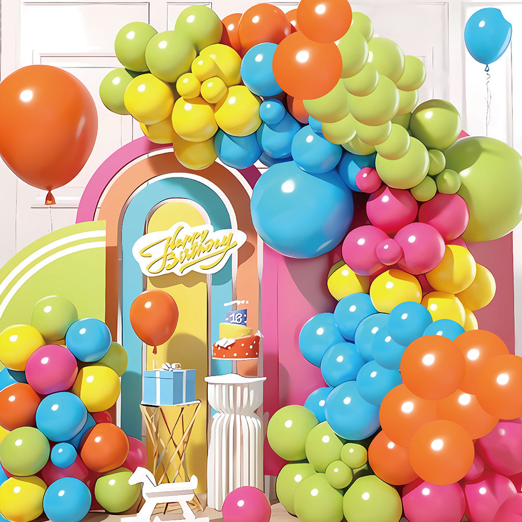 MODUS 115 Pcs Conjunto de Balões de Luxo Balões Para Festas e ...