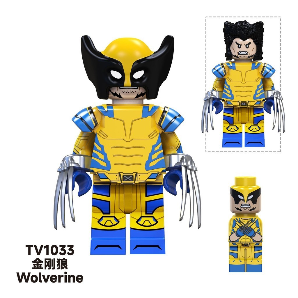Compatível Com A LEGO Marvel Animation Wolverine Omni-Man Invencível ...