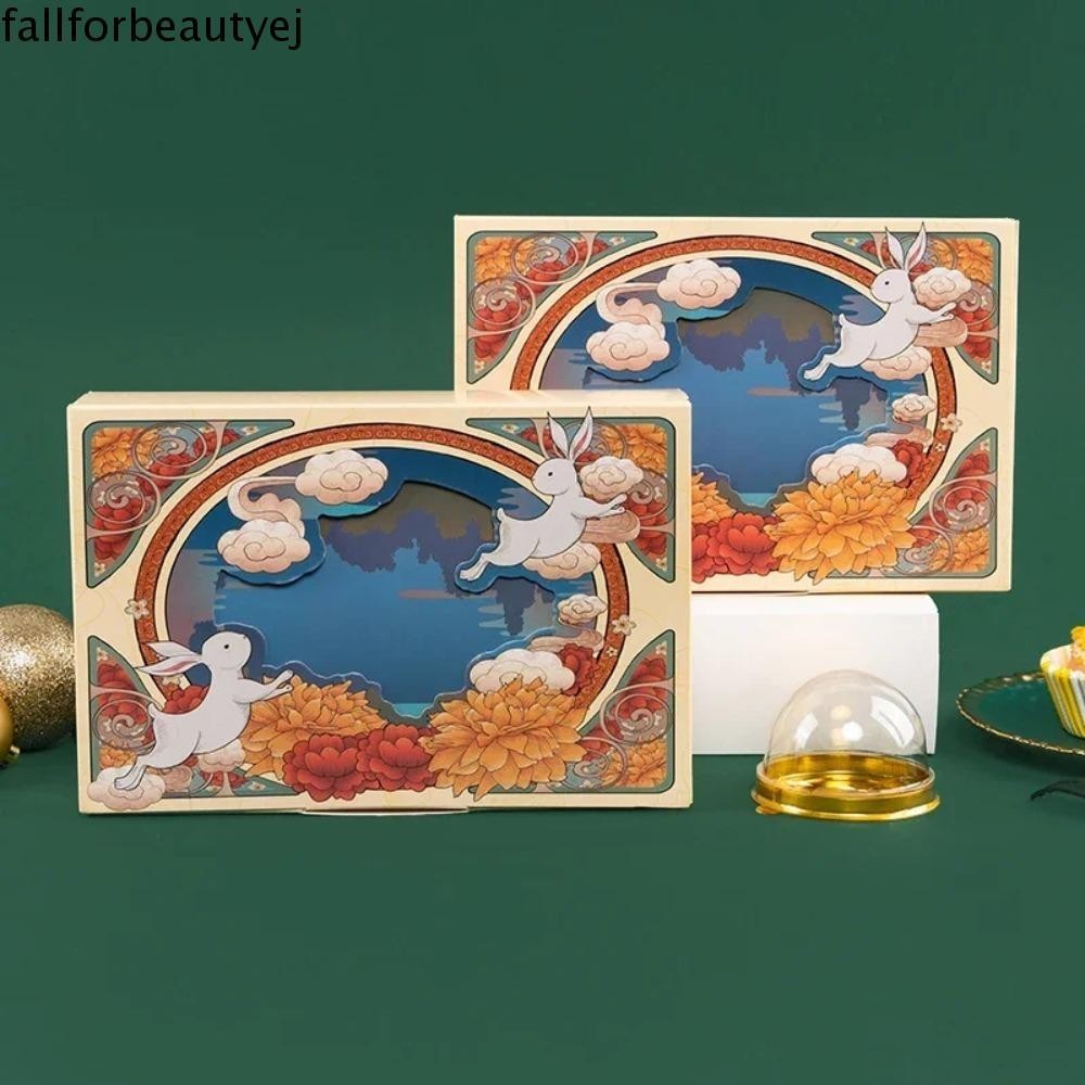 FALLFORBEAUTYEJ Mooncake Packaging Box , Cute Rabbit Egg Yolk Crisp ...