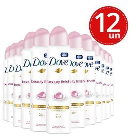 Kit Desodorante Dove Aerosol Beauty Finish 150ml 12 unidades | Shopee Brasil