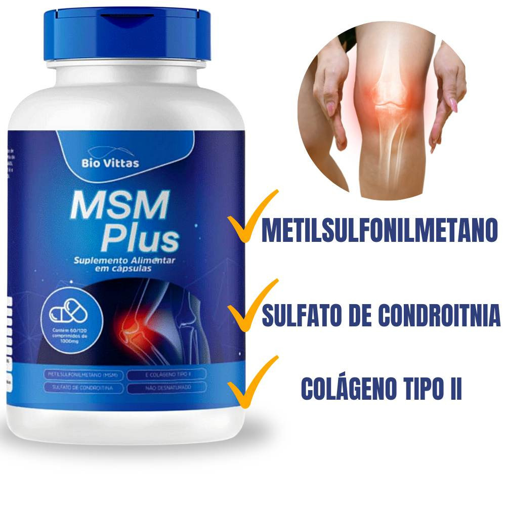 MSM Plus 120 Comprimidos Cápsulas BioVittas | Shopee Brasil