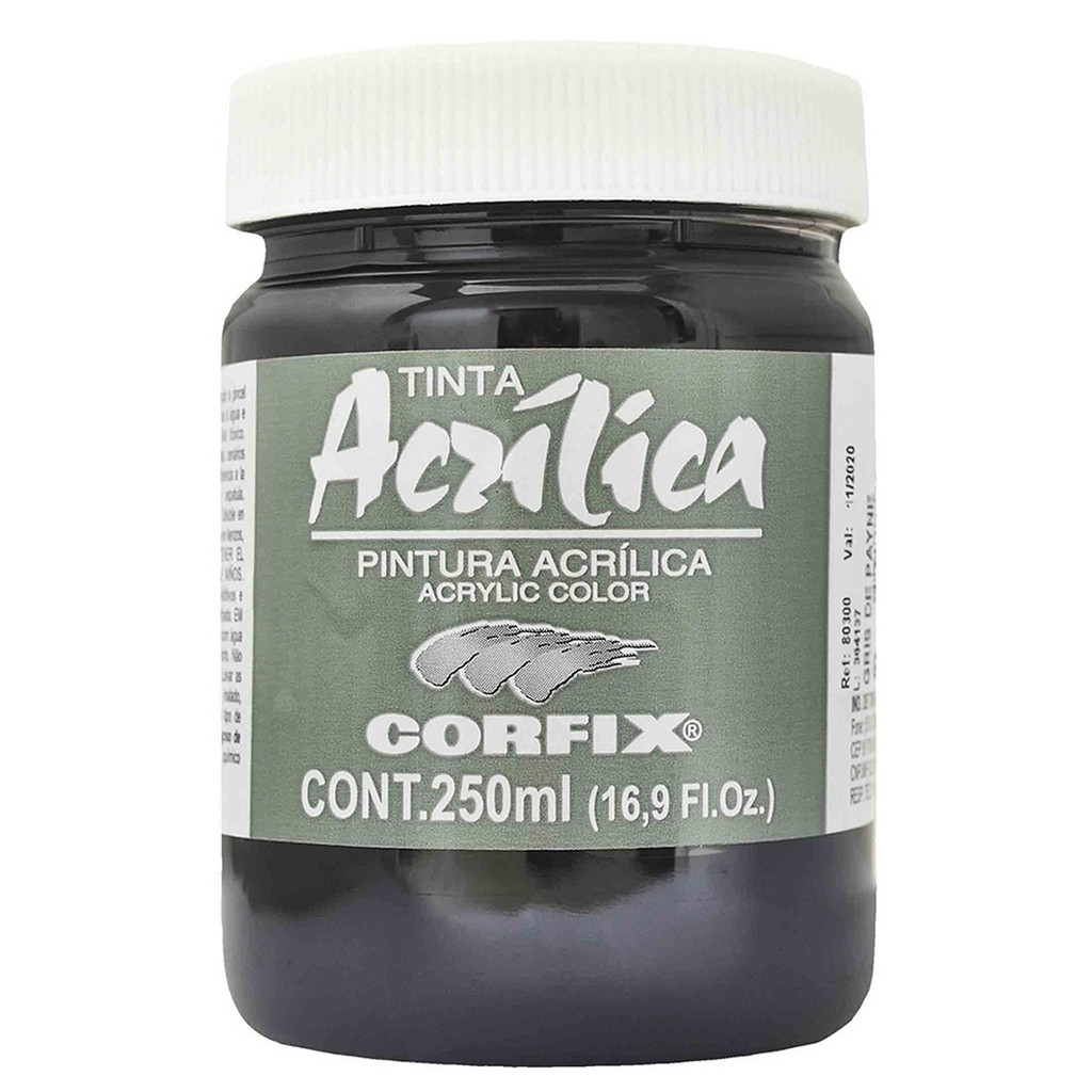 Tinta Acrílica Corfix 250ml G1 Escolha A Cor | Shopee Brasil