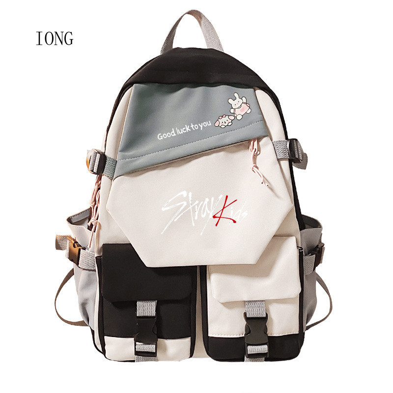 Stray Kids Moda Versão Coreana Felix Estudante Mochila Junior High ...