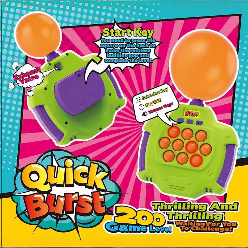 Console de Jogo Pioneiro de Ratos Whack-a-Rat Blowing Balloon Toy ...