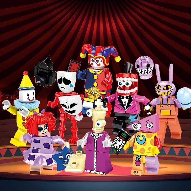 Compatível com Lego Magic Number Circus Building Blocks Minifigures ...